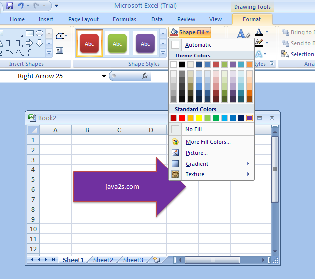 Apply a Shape Color Fill with a Transparency : Shape Format Style ... Apply a Shape Color Fill with a Transparency : Shape Format Style ...