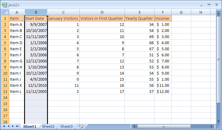 Change Column Width or Row Height Using AutoFit : Column Row « Workbook ...