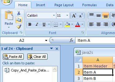 Copy And Paste Data To The Office Clipboard Clipboard Editing
