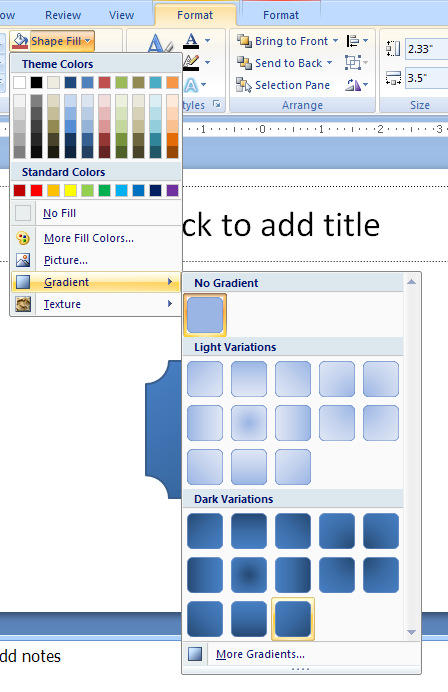 Apply a Custom Gradient Fill : Shape Format « WordArt Picture Clip Art ... Apply a Custom Gradient Fill : Shape Format « WordArt Picture Clip Art ...