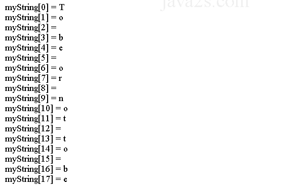 How To Access Chars In A String