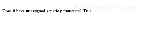 C Tutorial C TypeInfo ContainsGenericParameters