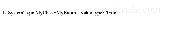 C Tutorial C TypeInfo IsValueType
