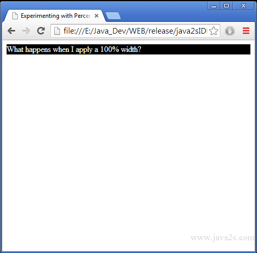 Set Width To In Html And Css