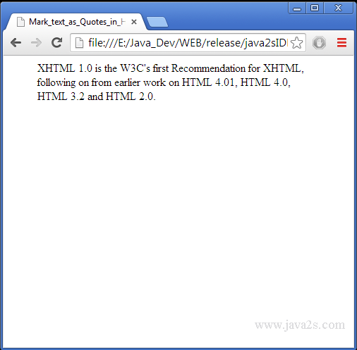 Mark Text As Quotes In HTML And CSS