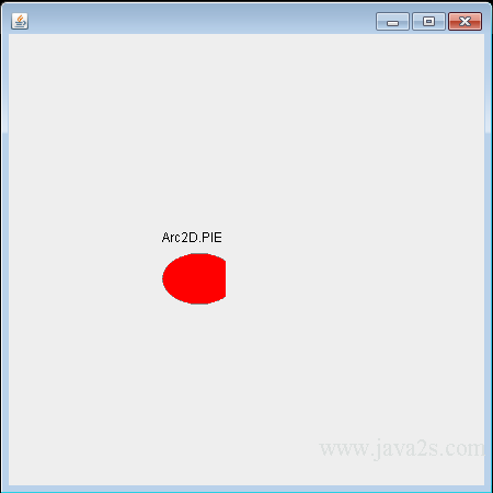 Java Tutorial Create A Open Arc With Arc2D OPEN In Java