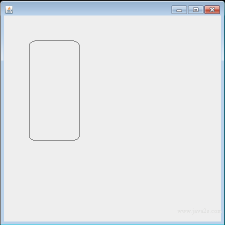 Java Tutorial Draw A Round Rectangle With RoundRectangle2D Double In Java
