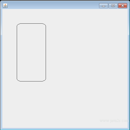 Java Tutorial Draw A Round Rectangle With RoundRectangle2D Float In Java