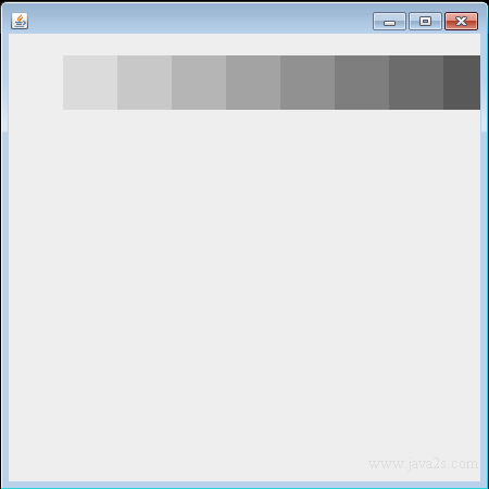 Java Tutorial Draw Ten Rectangles With Different Levels Of