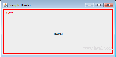 Java Title Border With Checkbox Clipart