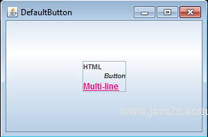 Java Tutorial Display Html On Jbutton With Multiline Text In Java