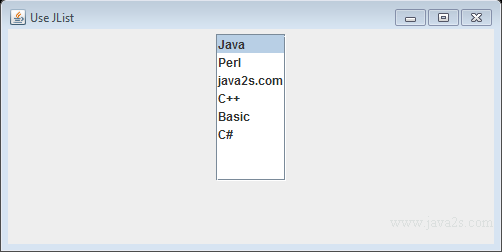 Java Tutorial Get First Selected Index For Jlist In Java