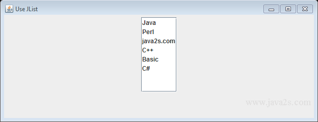 Java Tutorial Get Last Visible Item In JList In Java
