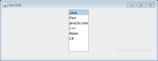 Java Tutorial Get Selected Index For Jlist For Multiple Selection In Java