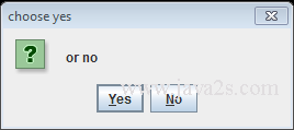 Java Tutorial Create Yes No Question Dialog With JOptionPane In Java