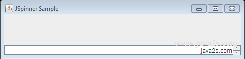 Java Tutorial Install SpinnerListModel For JSpinner In Java