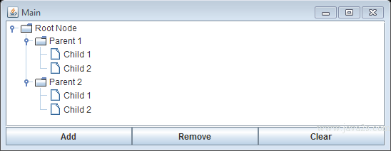 Java Tutorial - Add and delete JTree node with button event in Java Java Tutorial - Add and delete JTree node with button event in Java