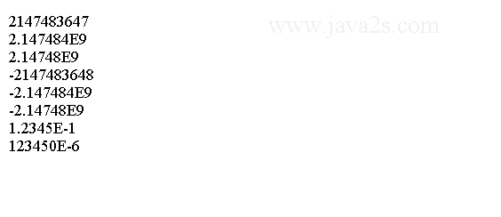 Java Data Type How To Display Numbers In Scientific Notation