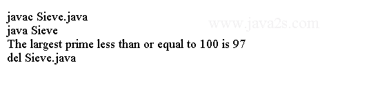 Java Algorithms How To Compute Prime Numbers Using The Sieve Of Eratosthenes Algorithm