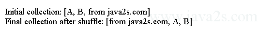 Java Tutorial Java Collections Shuffle List List