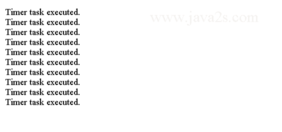 Java Api Tutorial Java Timer Schedule Timertask Task Long Delay