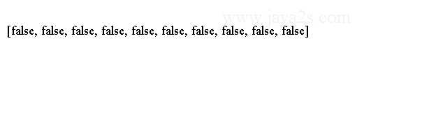 Java Tutorial Fill Elements In A Boolean Array In Java