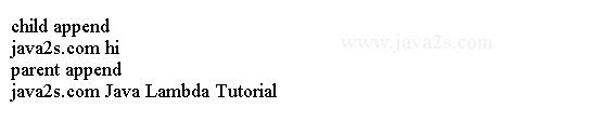 Java Lambda Java Instance Method Reference