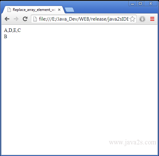 Replace Array Element With Array Splice In Javascript