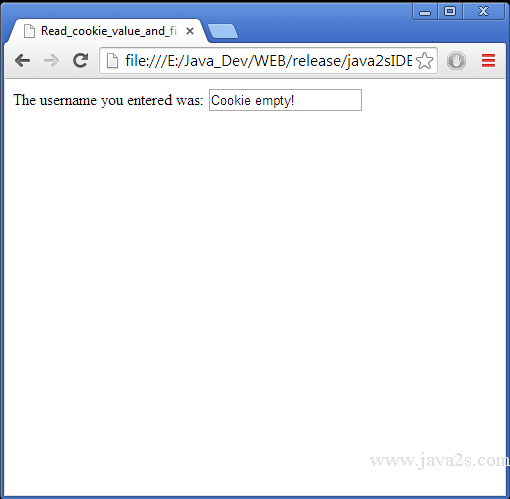 Read Cookie Value And Fill The Value To Form Fields In Javascript