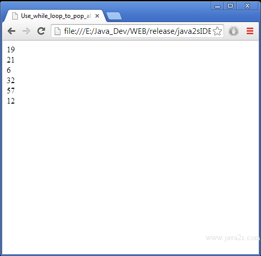 Use While Loop To Pop All Elements In An Array In Javascript 6533