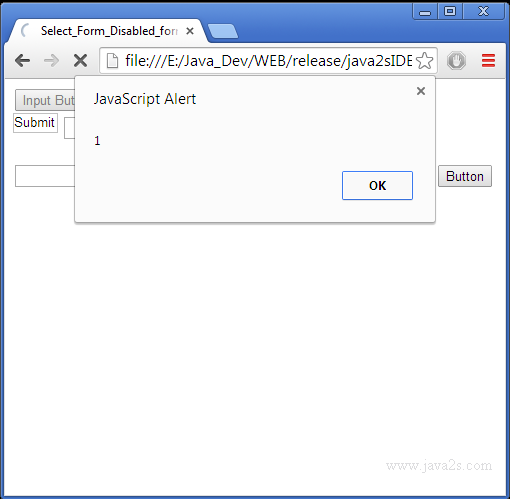 Select Form Disabled Form Element Inputdisabled In Jquery
