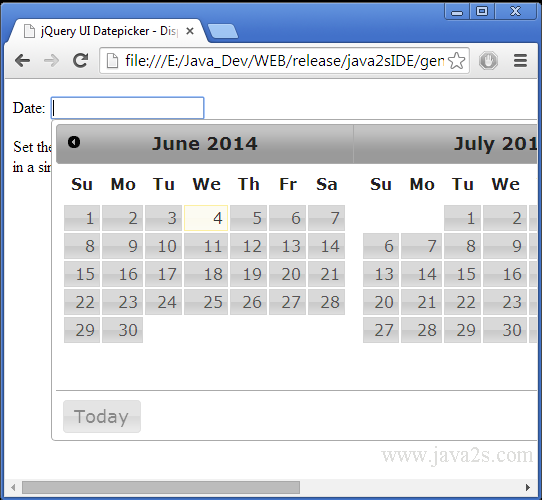 Disable Previous Date In Datepicker Javascript Printable Forms Free