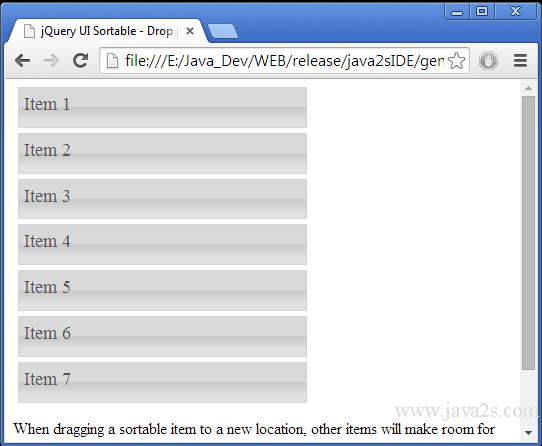Build jQuery UI Sortable - Drop placeholder in JavaScript Build jQuery UI Sortable - Drop placeholder in JavaScript