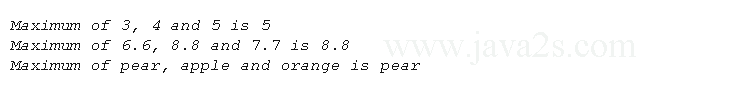 Generic Method Maximum Returns The Largest Of Three Objects CSharp