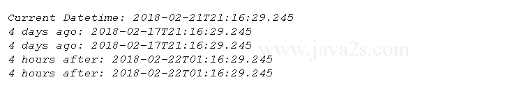 Java - Datetime Field Units, ChronoUnit Java - Datetime Field Units, ChronoUnit