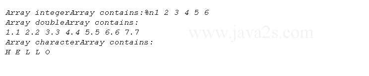 Printing Array Elements Using Generic Method Printarray Java Object Oriented Design