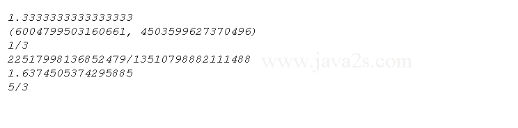 Python Fraction And Mixed Types